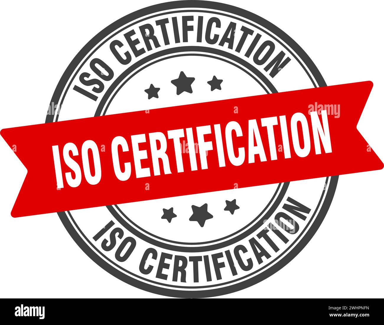 iso certification stamp. iso certification round sign. label on ...