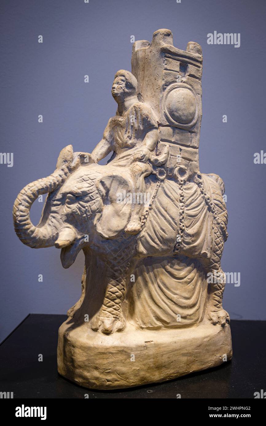 The Coliseum , statuette of an elephant, from Pompeii, clay, 1st cent ...