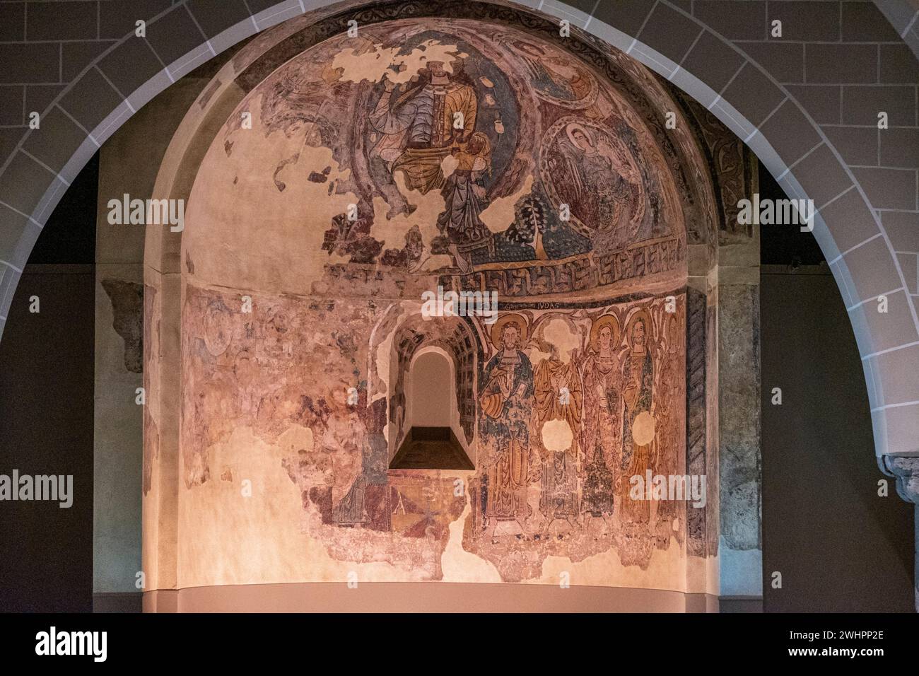 mural paintings, fresco torn off and transferred to canvas,Diocesan ...