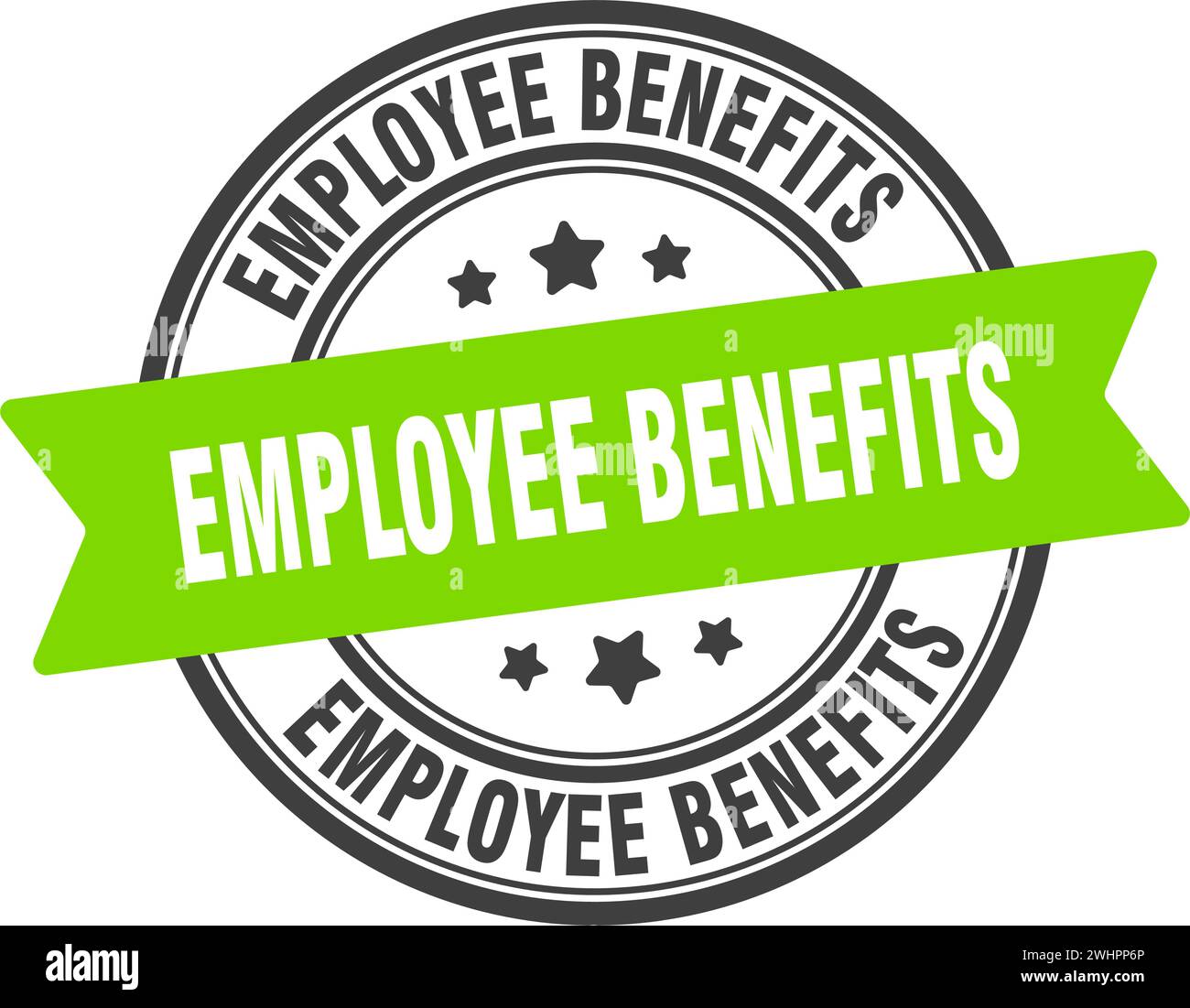 employee benefits stamp. employee benefits round sign. label on ...