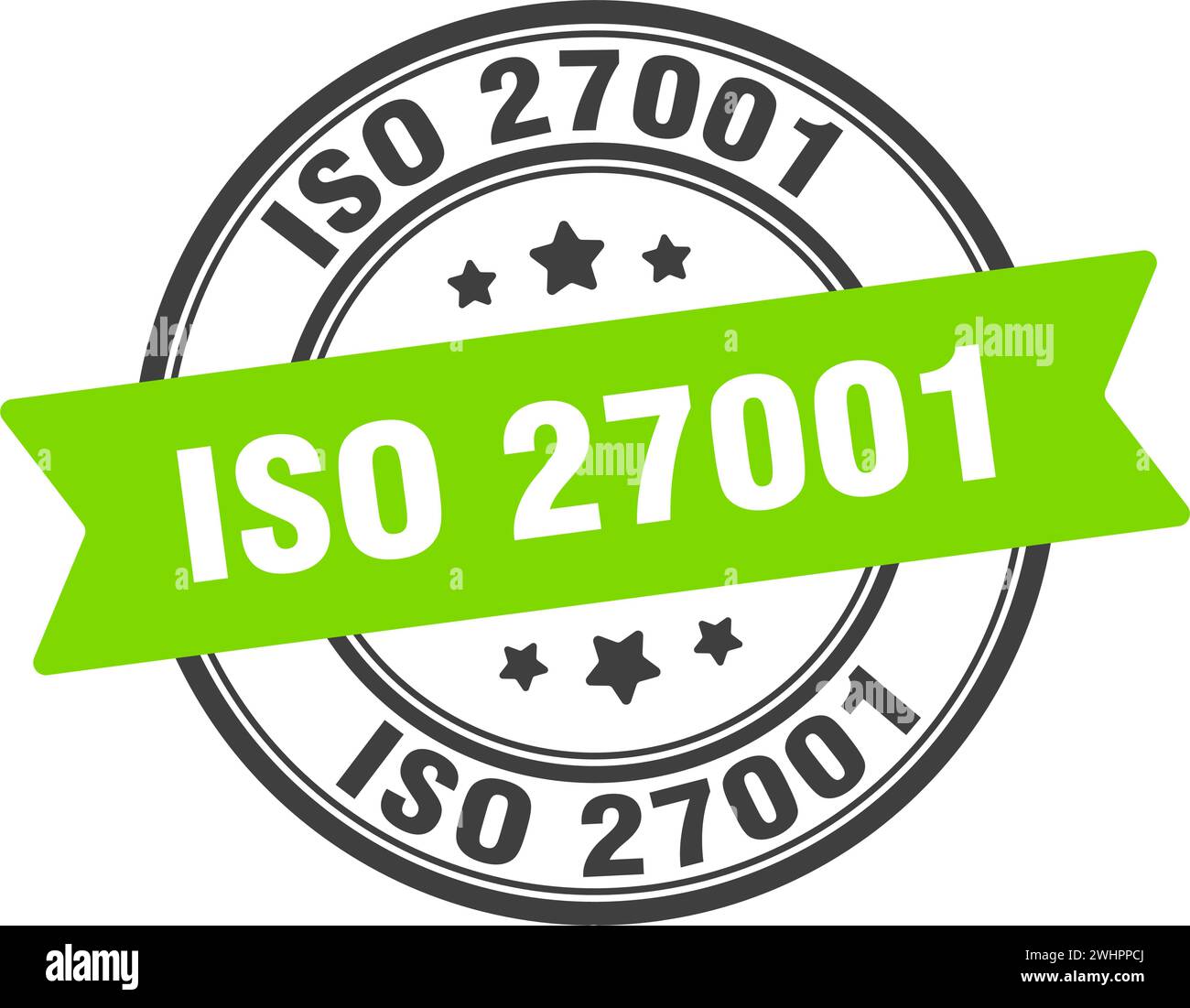 iso 27001 stamp. iso 27001 round sign. label on transparent background ...