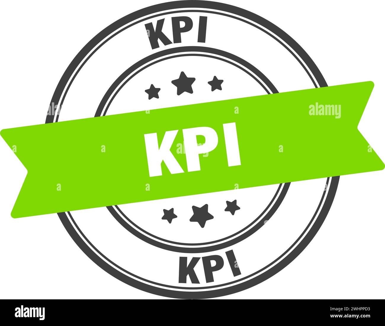kpi stamp. kpi round sign. label on transparent background Stock Vector ...