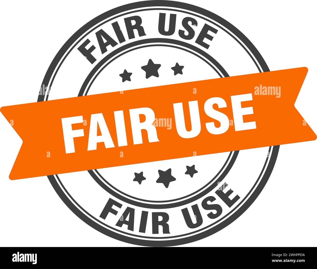 fair use stamp. fair use round sign. label on transparent background ...