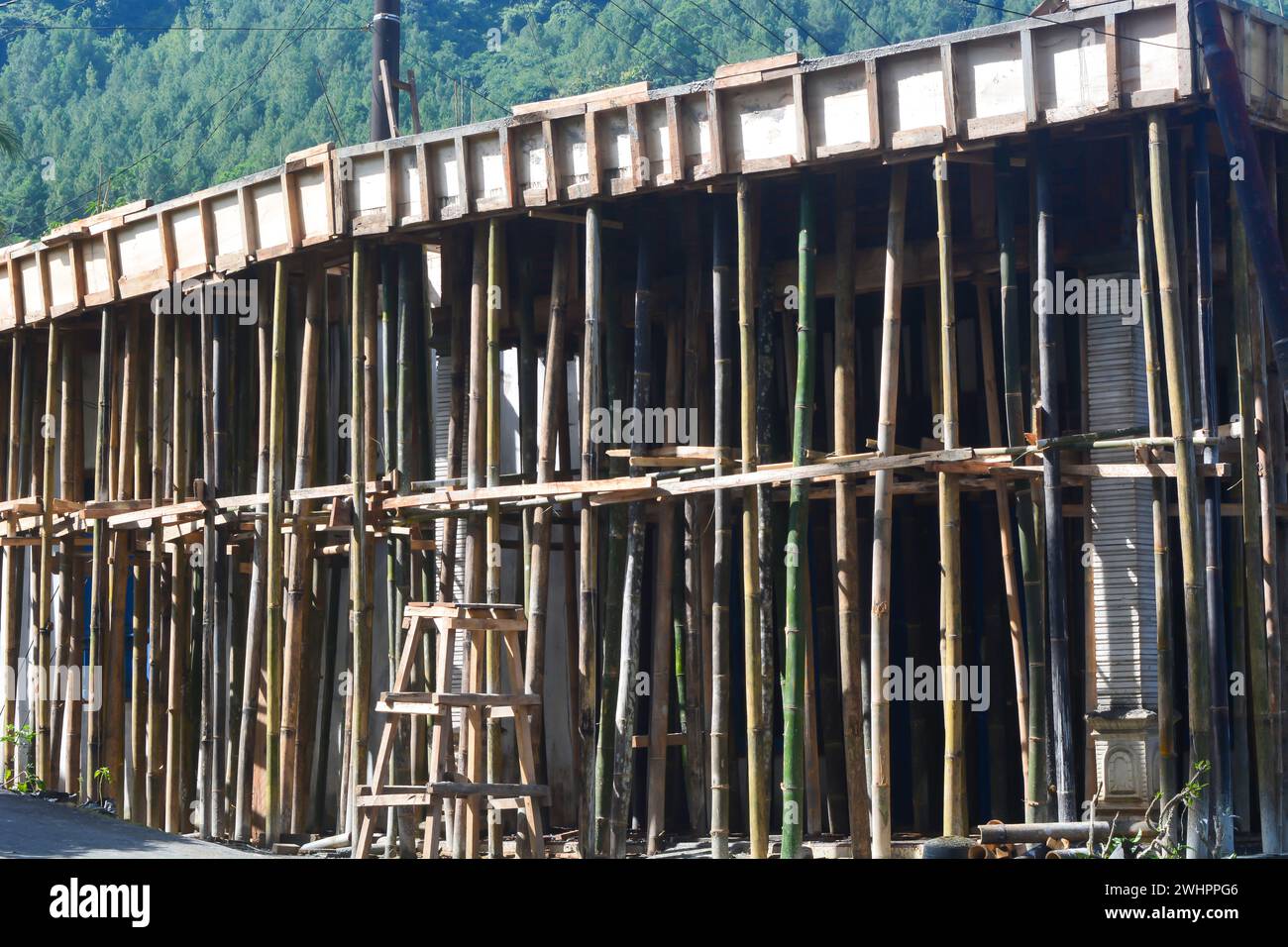 Scene unfinished house building process Stock Photo - Alamy