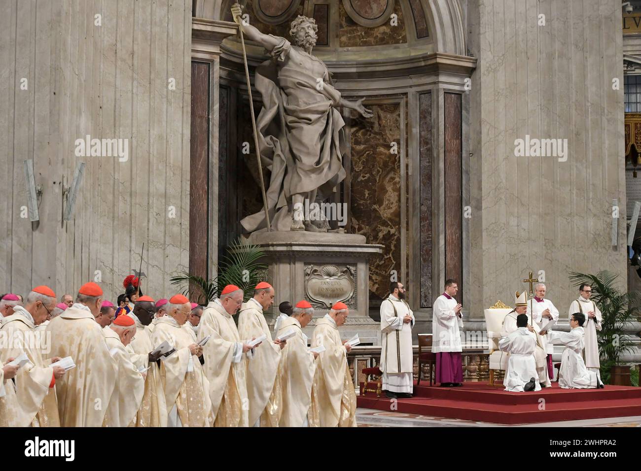 Italy, Rome, Vatican, 2024/2/11.Pope Francis celebrates a Holy Mass for ...