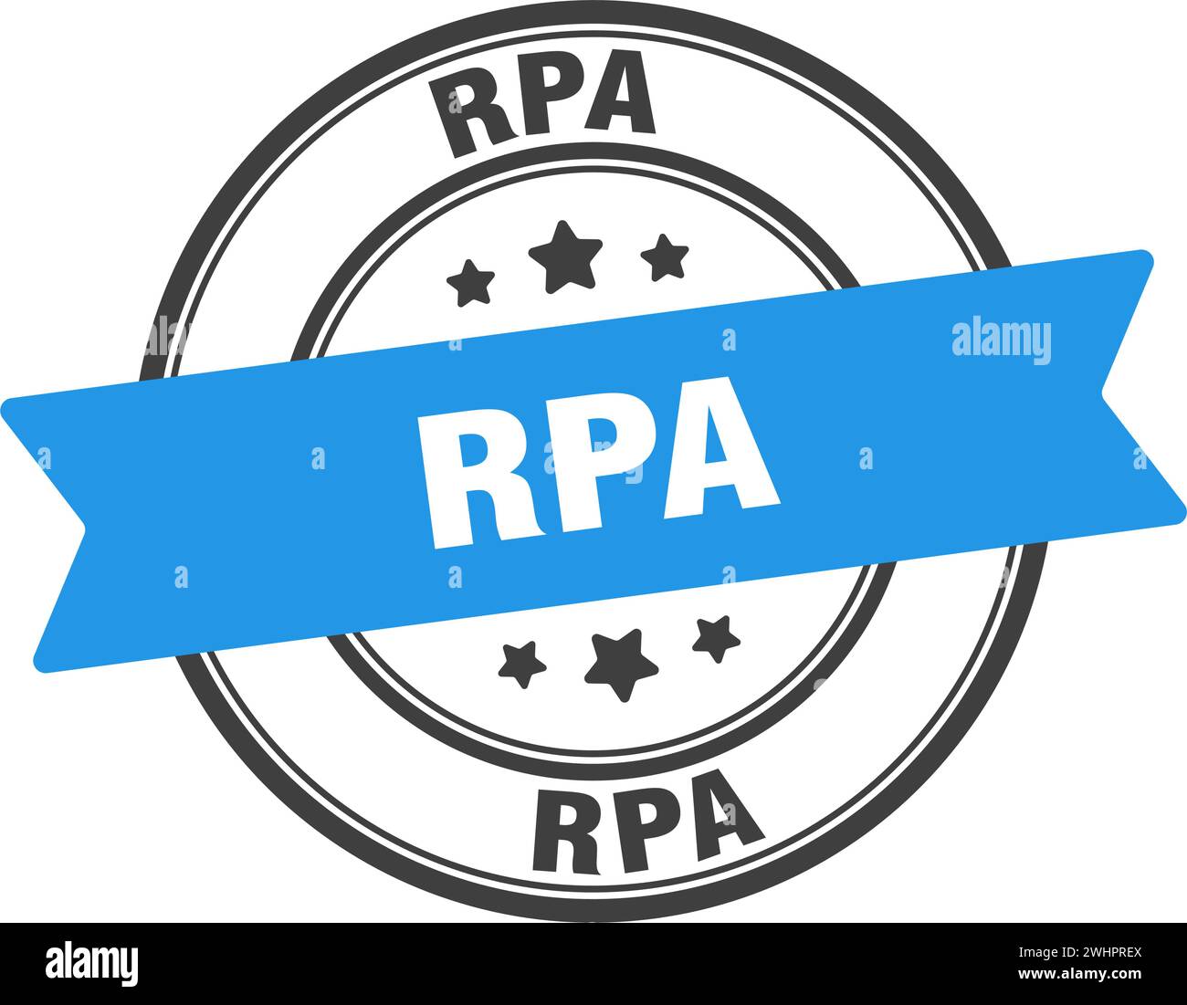 rpa stamp. rpa round sign. label on transparent background Stock Vector ...