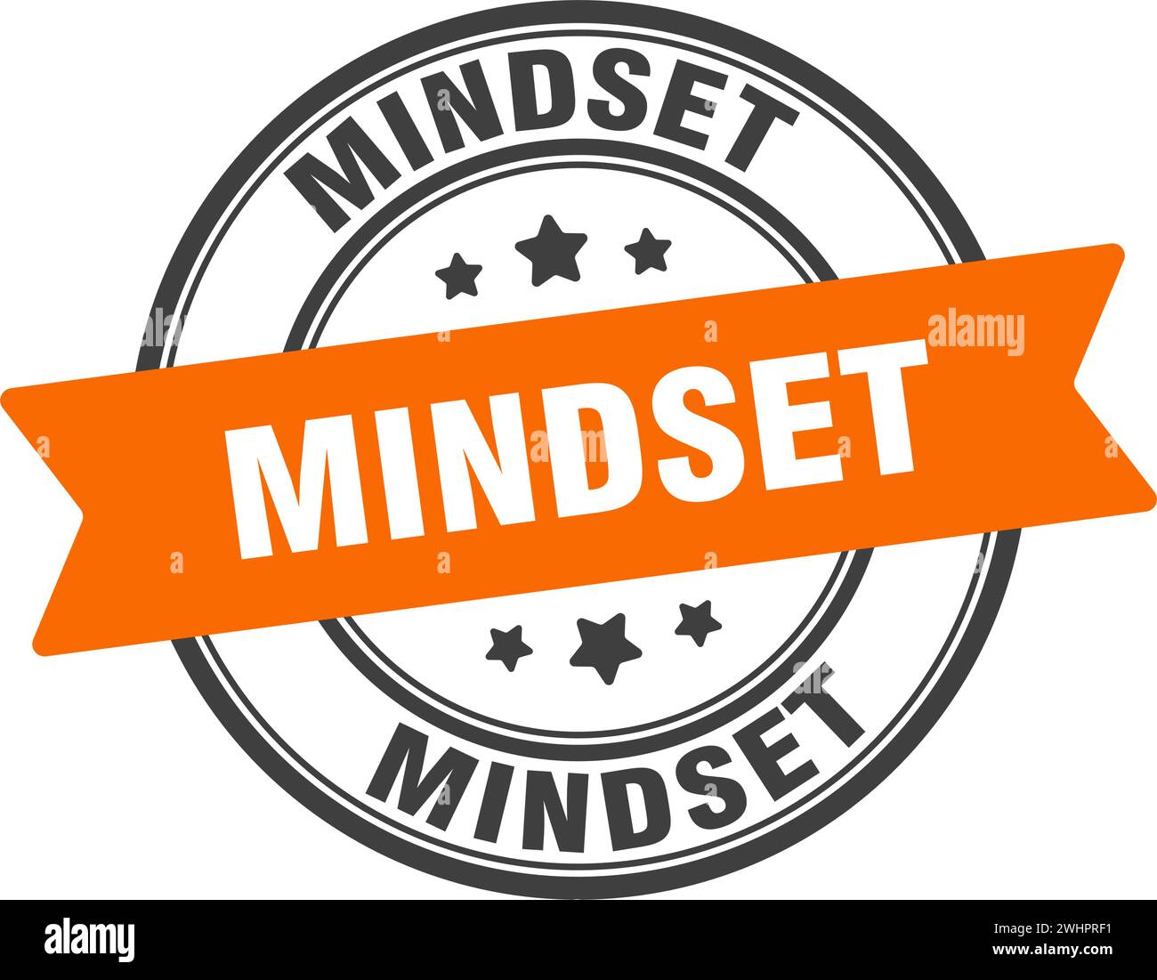 mindset stamp. mindset round sign. label on transparent background ...