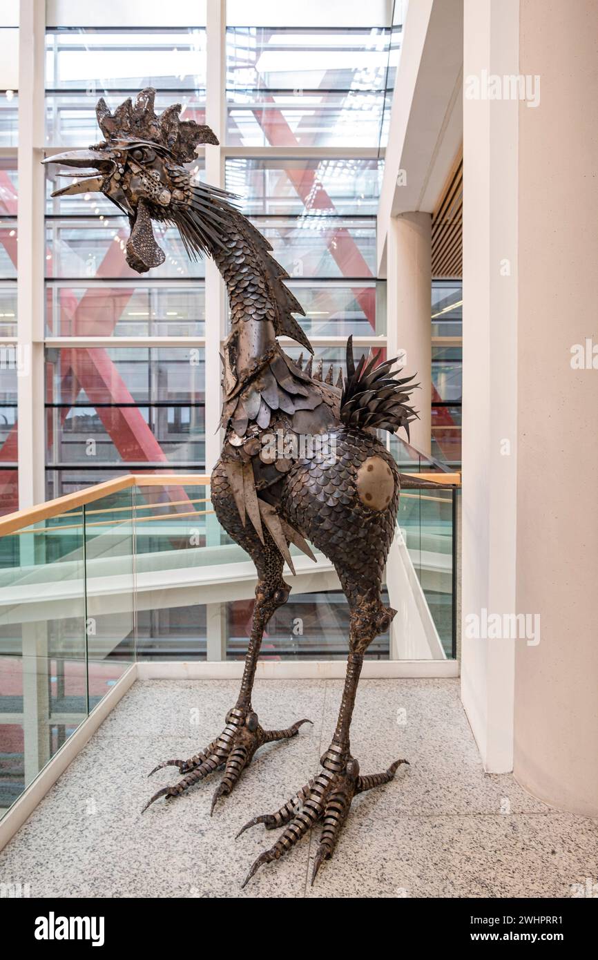 recycled iron gallus gallus domesticus, Cristino Diez, Museo de la ...