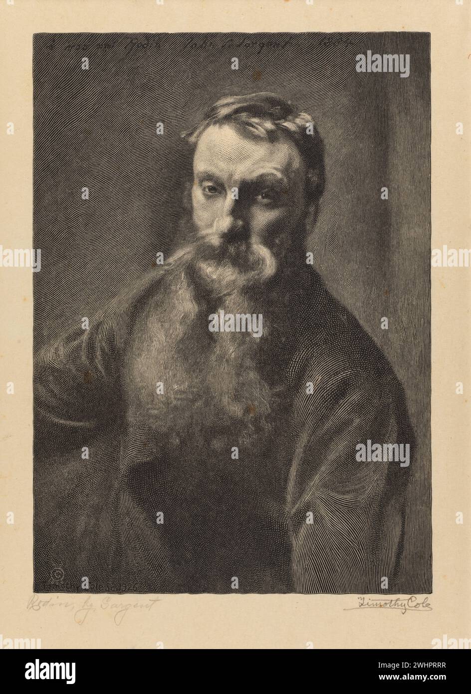 Portrait of French Sculptor Auguste Rodin by Timothy Cole Stock Photo ...