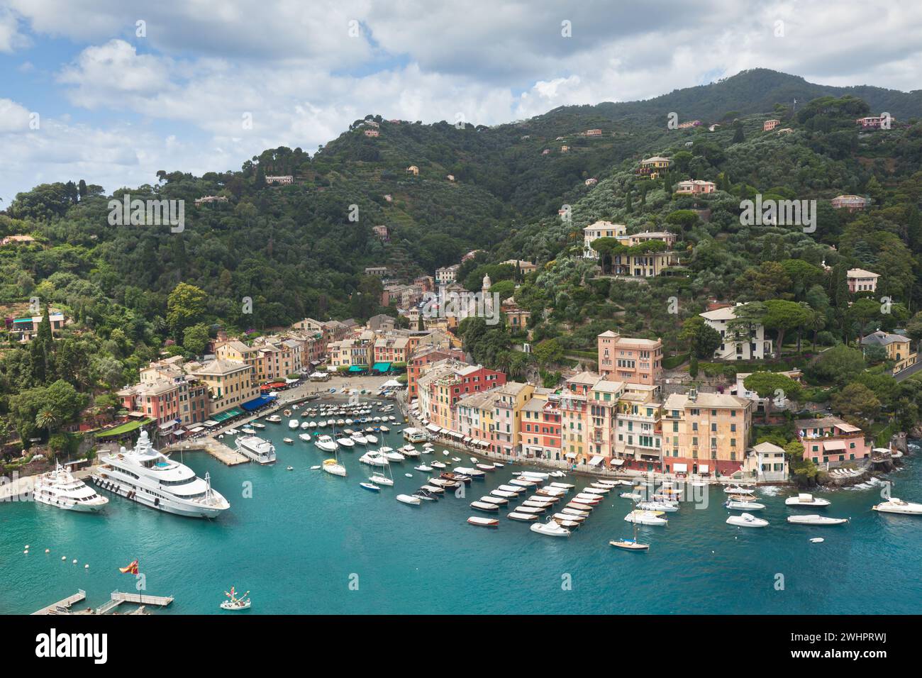 Portofino Bay View from above Stock Photo - Alamy