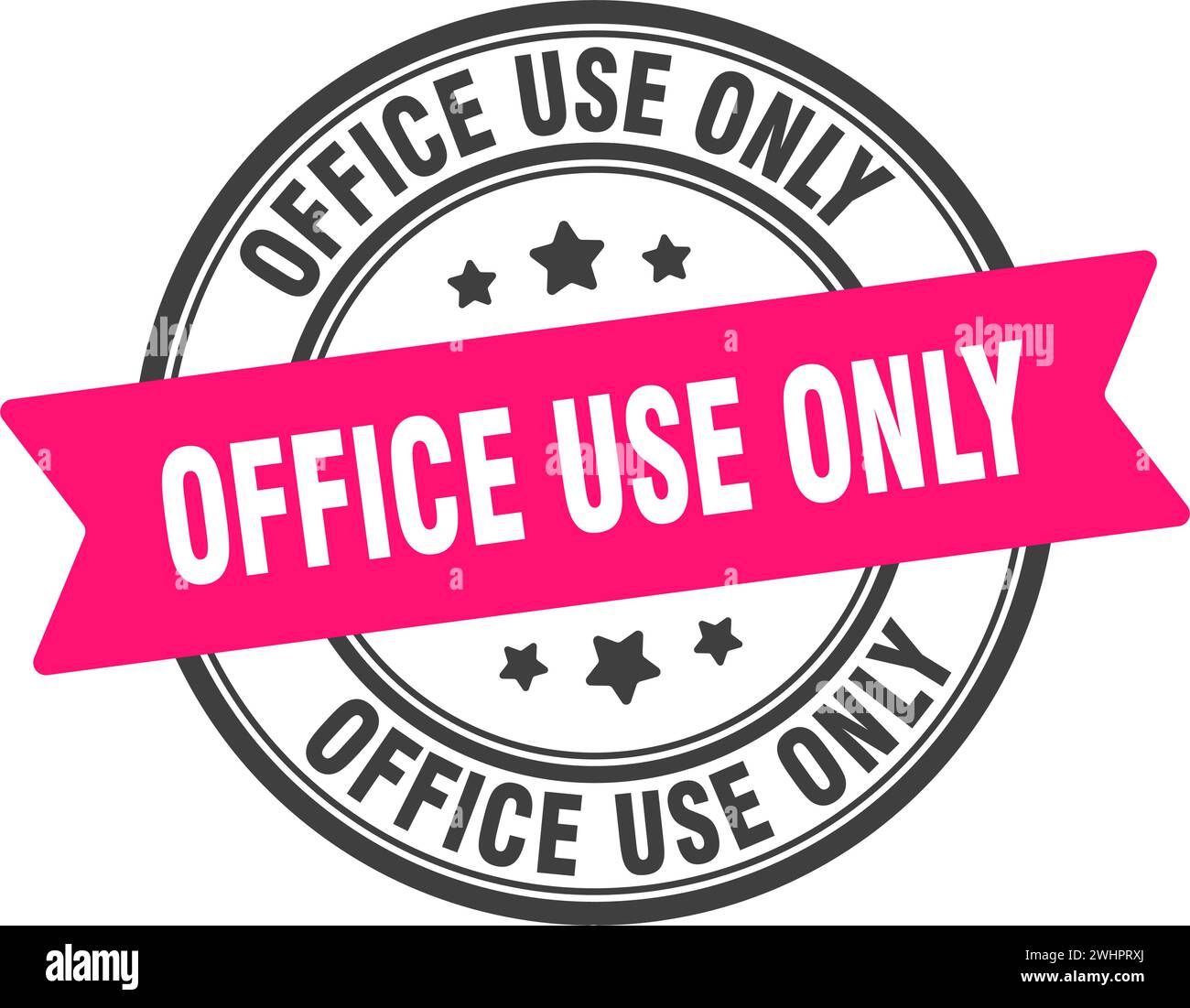 office use only stamp. office use only round sign. label on transparent ...