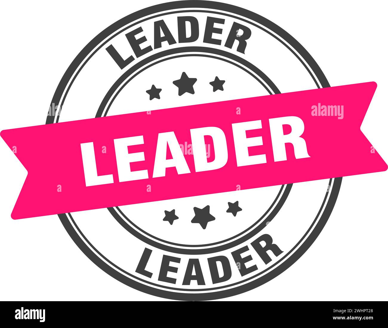 leader stamp. leader round sign. label on transparent background Stock ...