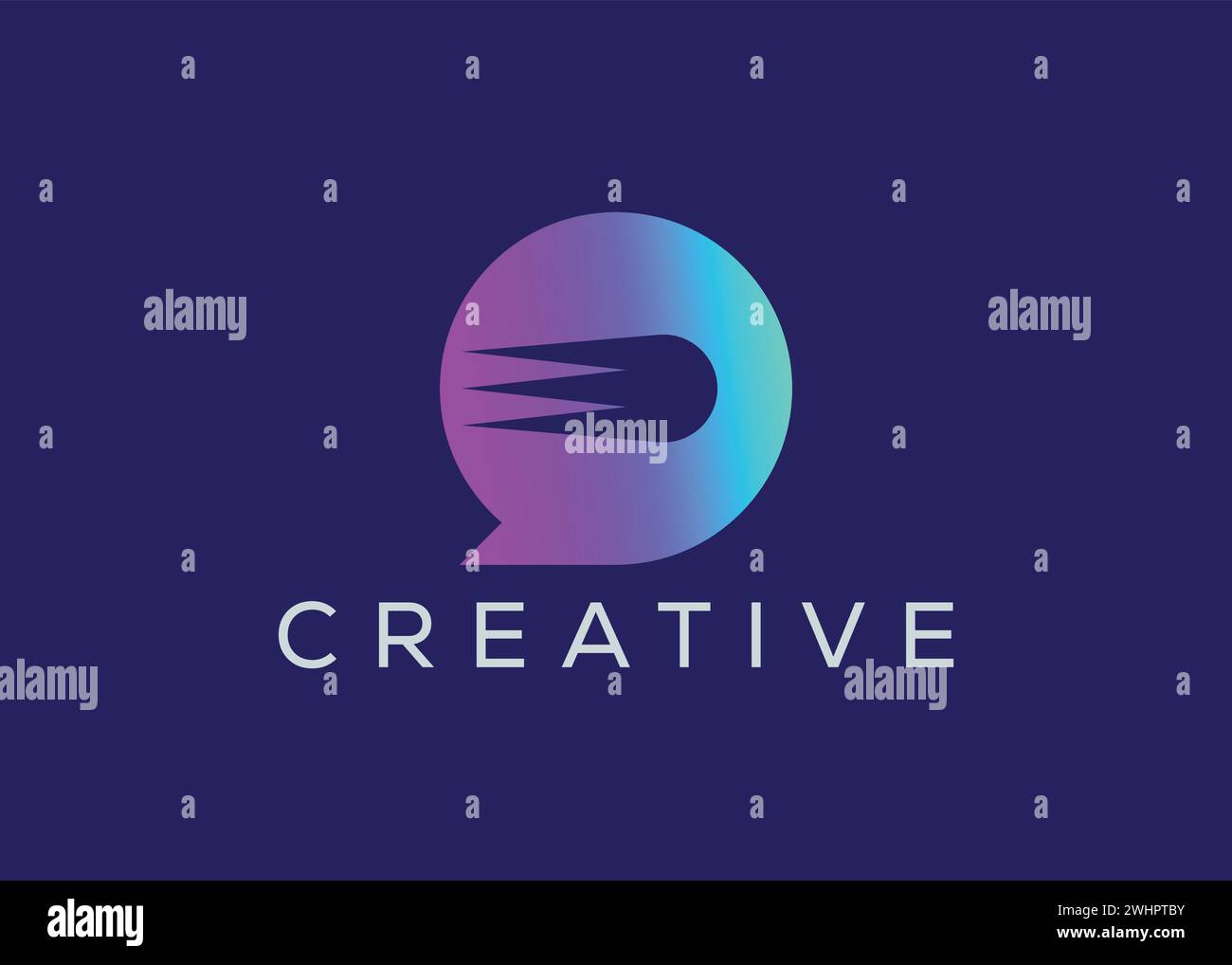 Minimalist Fast chat logo design vector template. Creative modern quick ...