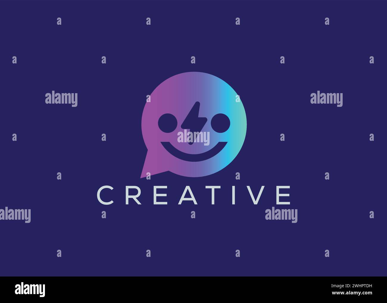 Quick conversation logo Stock Vector Images - Alamy