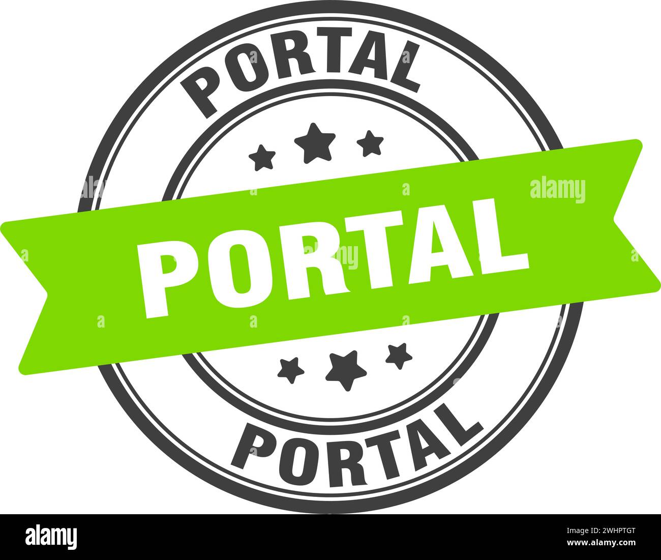 portal stamp. portal round sign. label on transparent background Stock ...