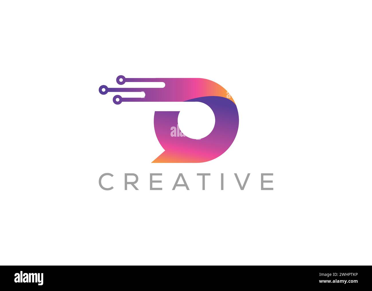 Minimalist Technology modern chat logo design vector template. Creative ...