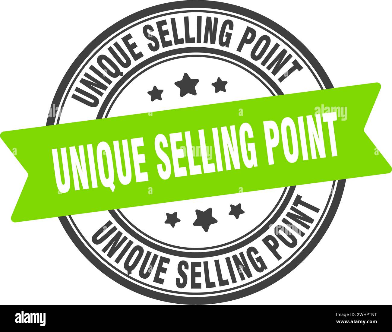 unique selling point stamp. unique selling point round sign. label on ...