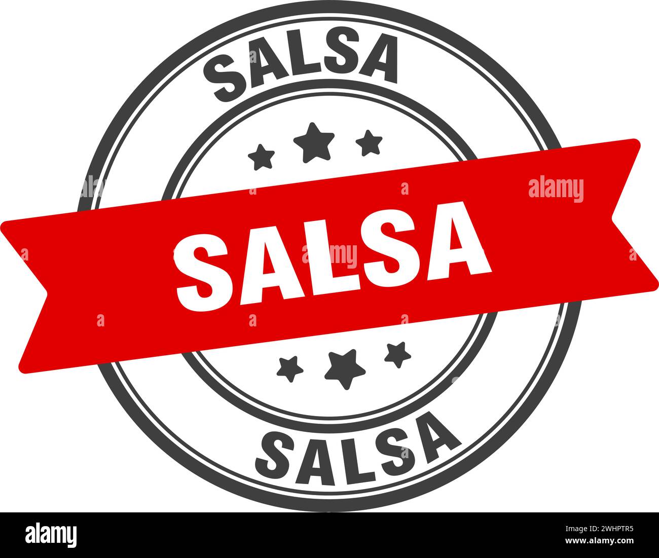 salsa stamp. salsa round sign. label on transparent background Stock ...
