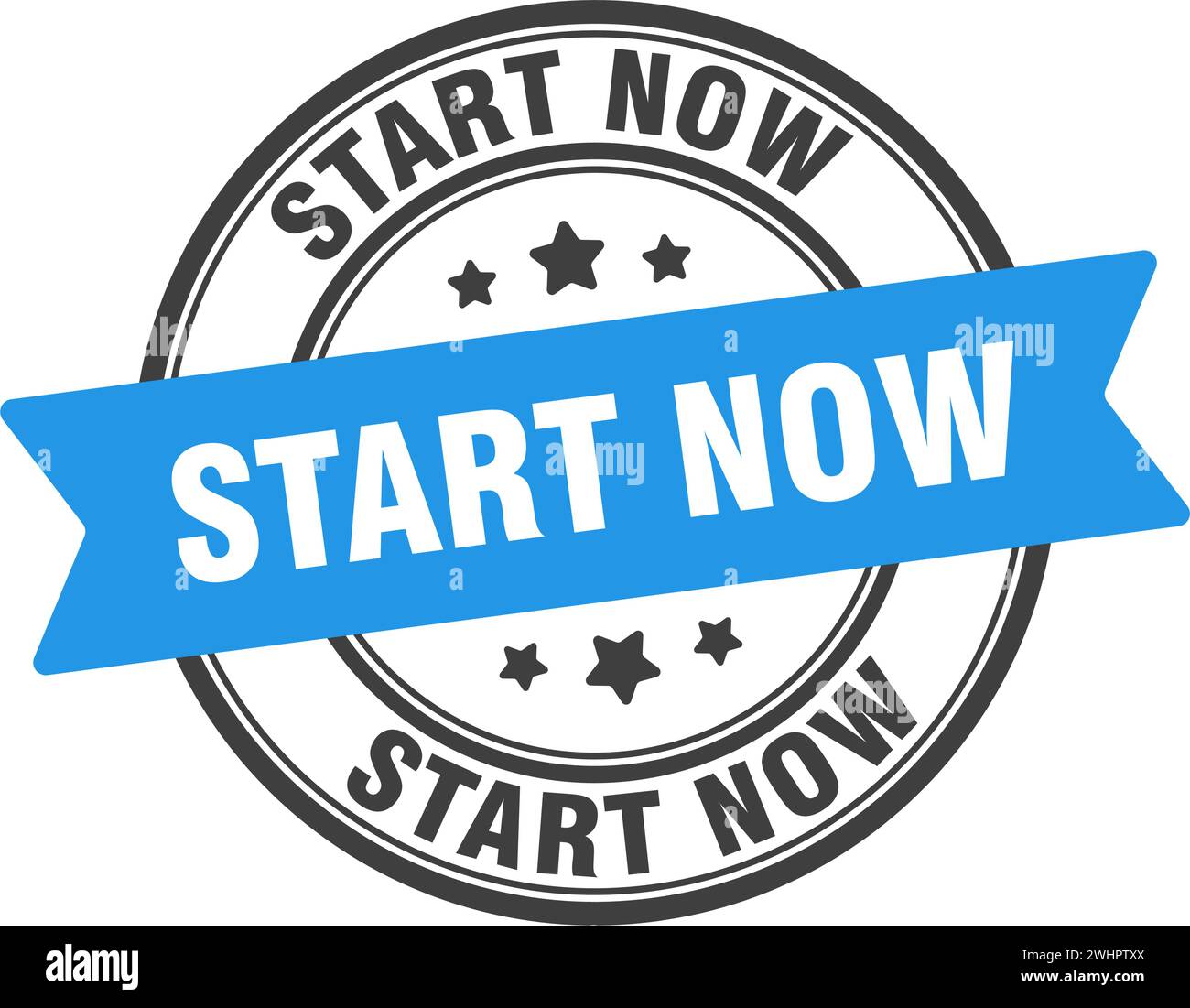 start now stamp. start now round sign. label on transparent background ...