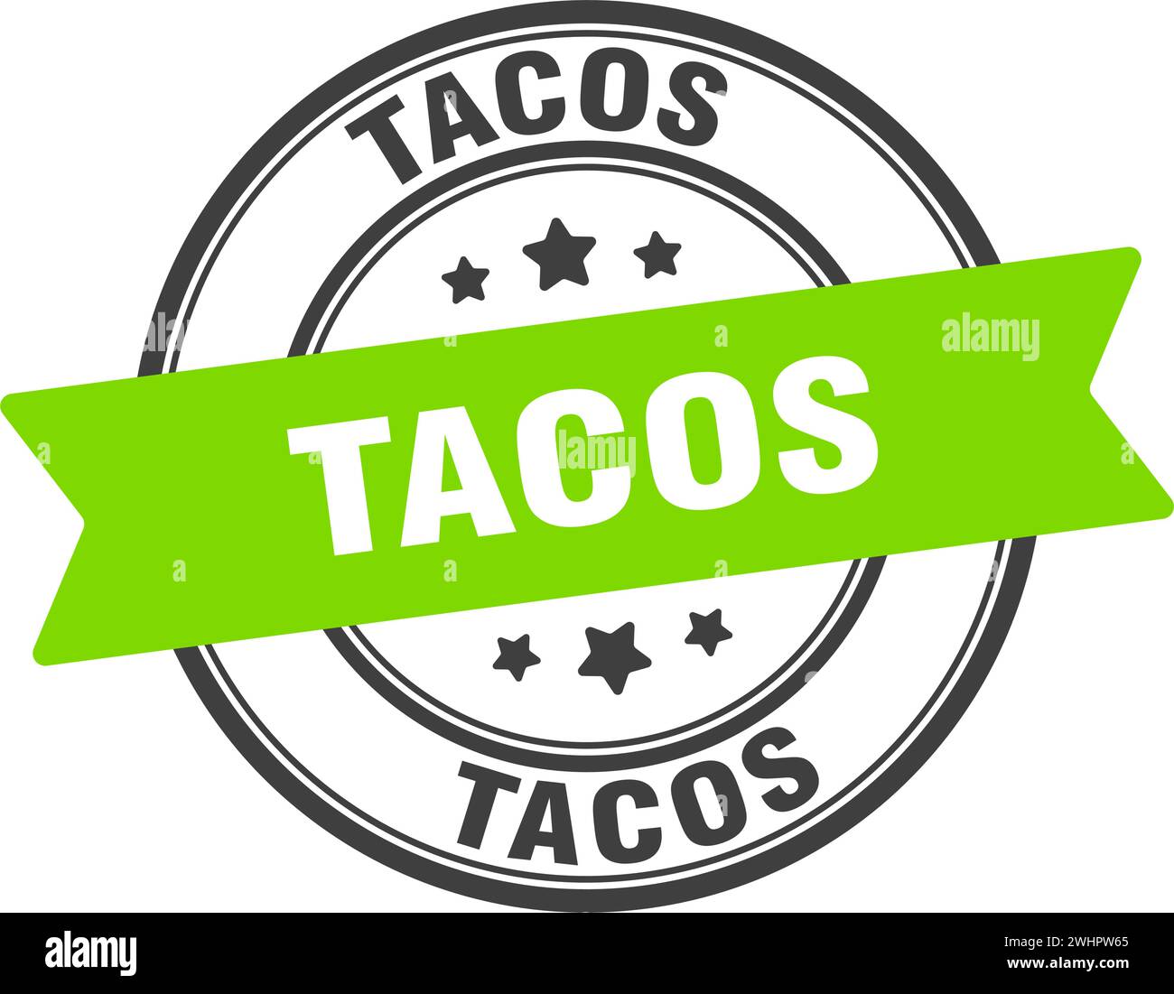 tacos stamp. tacos round sign. label on transparent background Stock ...