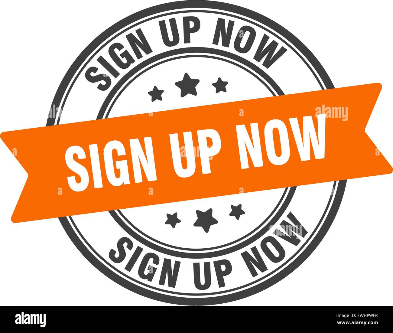sign up now stamp. sign up now round sign. label on transparent ...