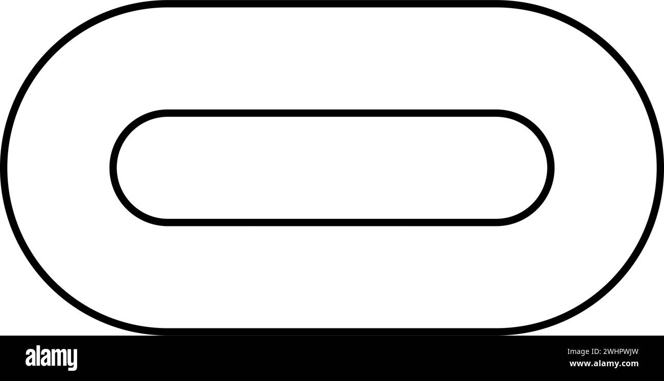 Towel stack of folded bath napkin contour outline line icon black color ...