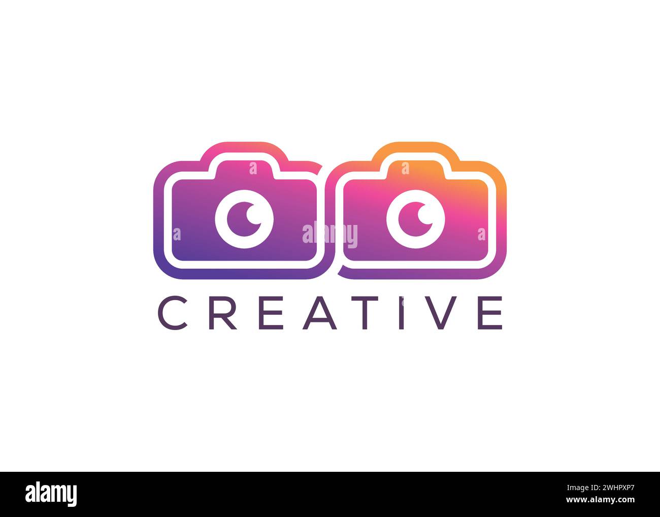 Minimalist infinity camera logo design vector template. Creative modern ...