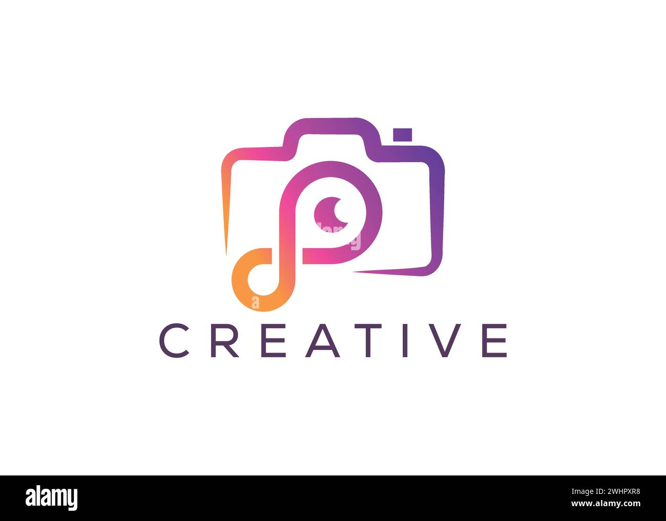 Minimalist infinity camera logo design vector template. Creative modern ...