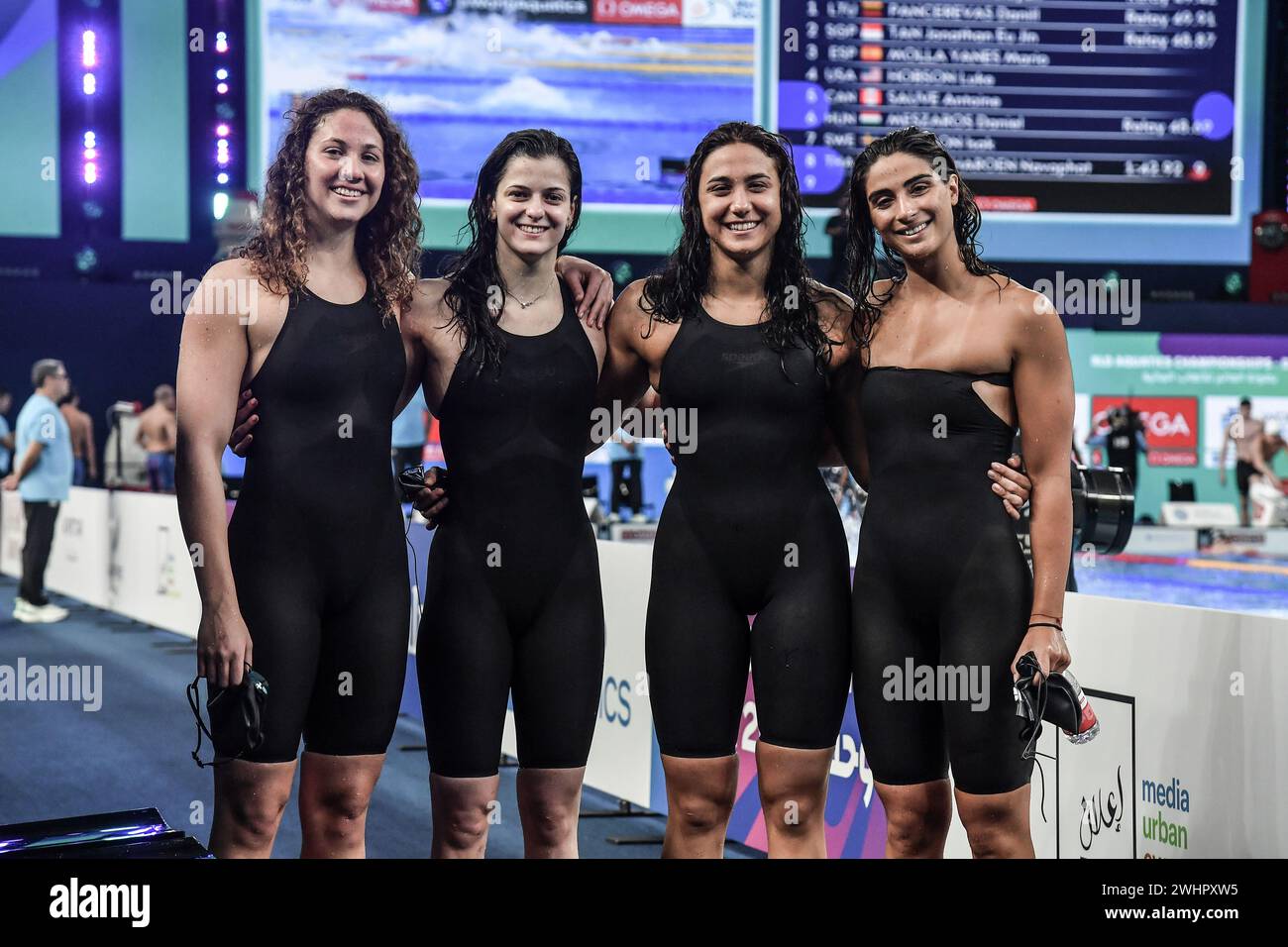 WomenÕs team Italy 4x100 fs MORINI Sofia COCCONCELLI Costanza MENICUCCI ...