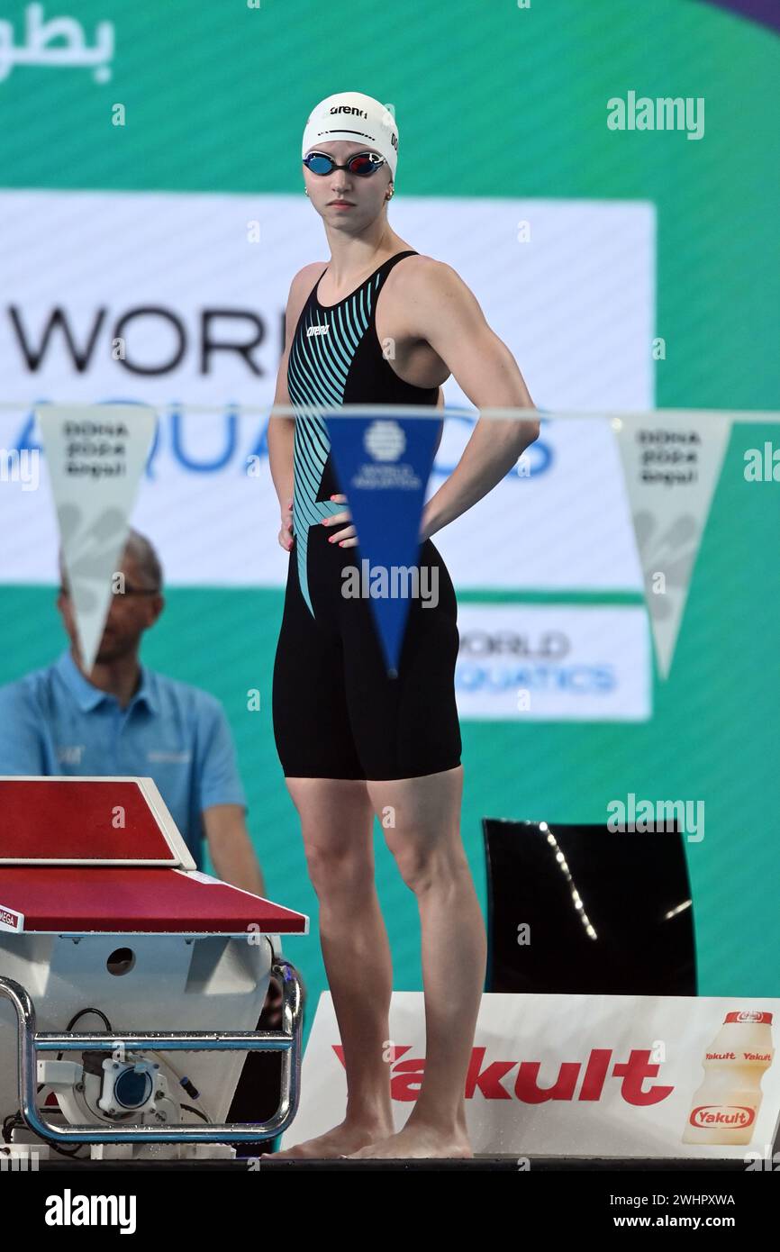 Doha, Qat. 11th Feb, 2024. Kate Douglass from USAin action during World ...
