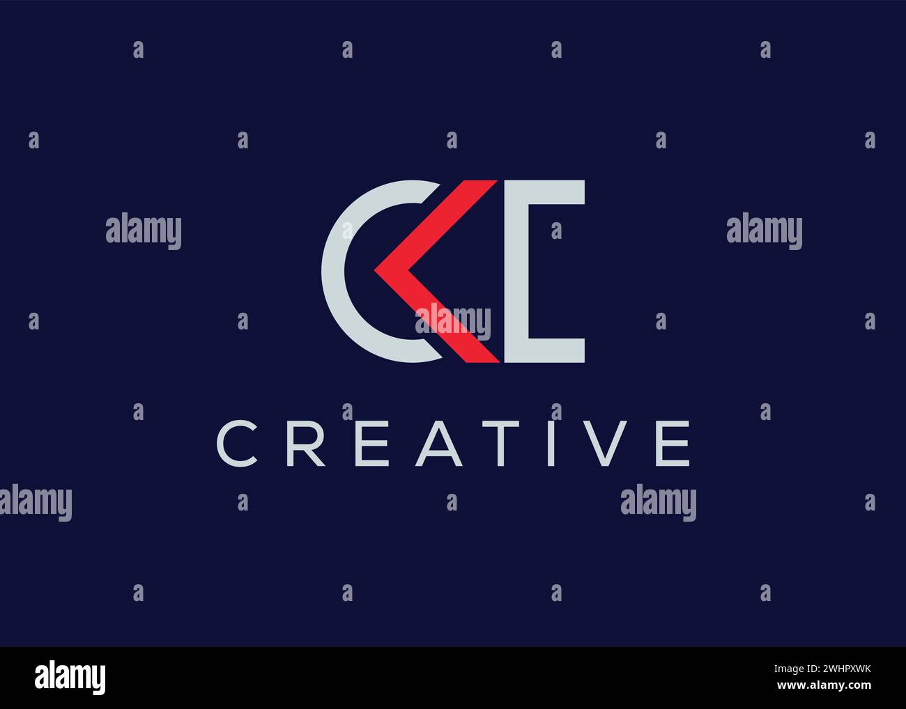 Minimalist letter c k c logo design vector template. Creative modern c ...