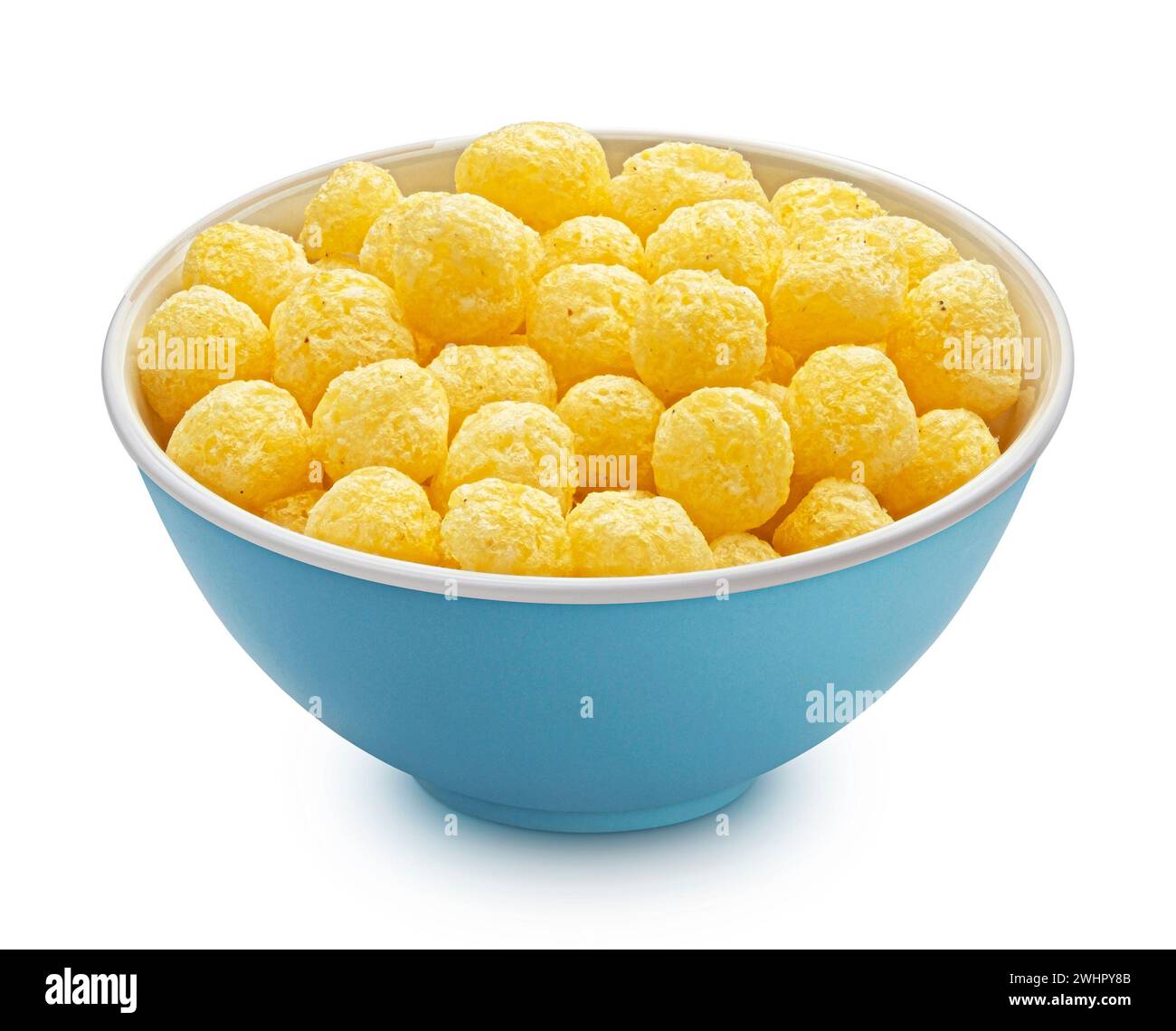 Corn balls isolated on white background with clipping path Stock Photo ...