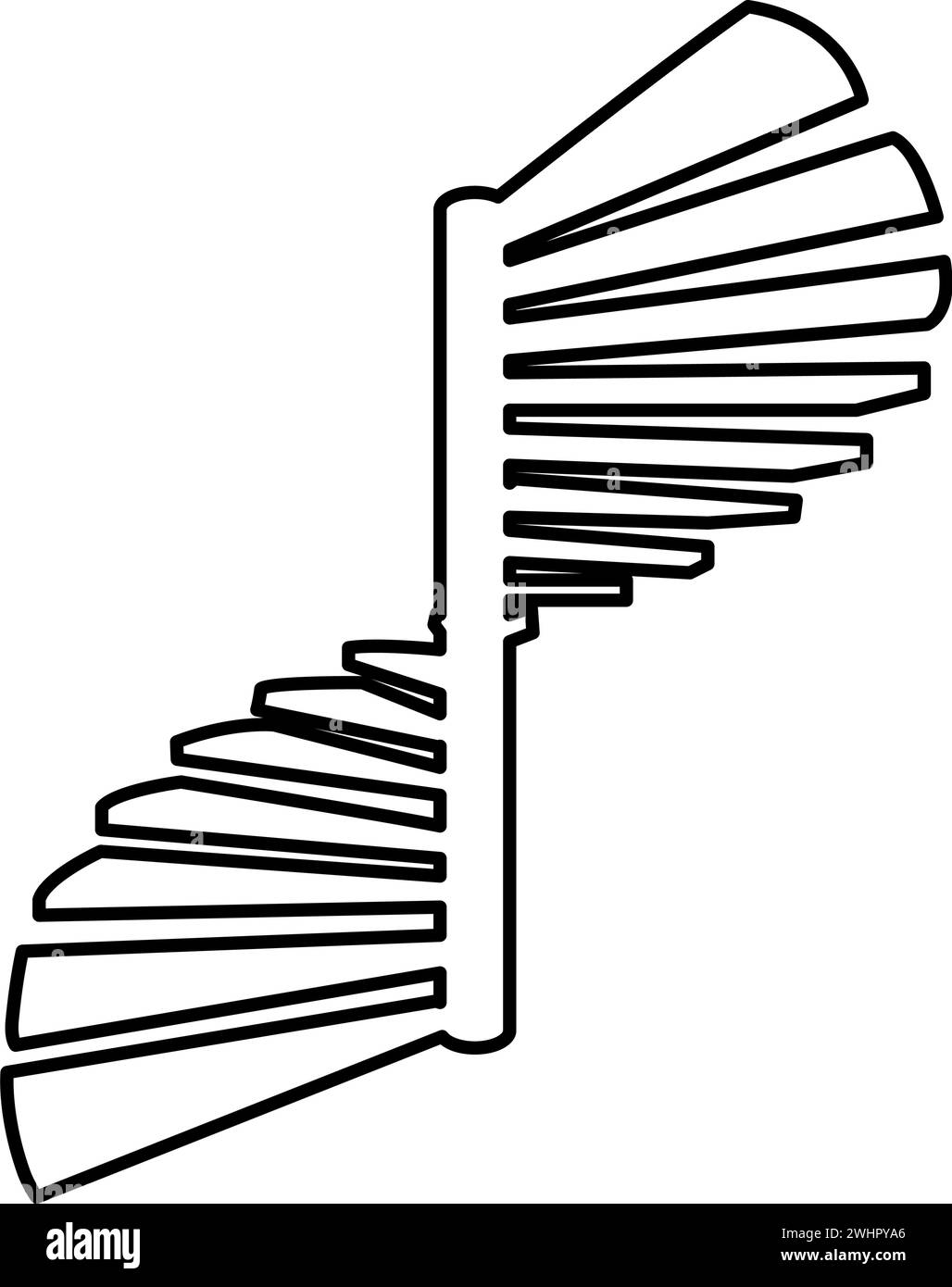 Spiral staircase architecture Stock Vector Images - Alamy