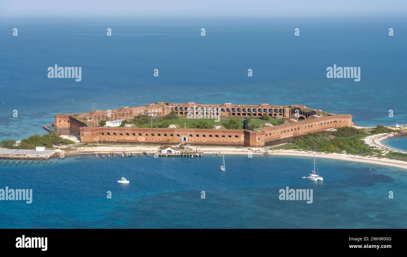 Fort Jefferson, Garden Key, Dry Tortugas National Park, Florida Stock ...