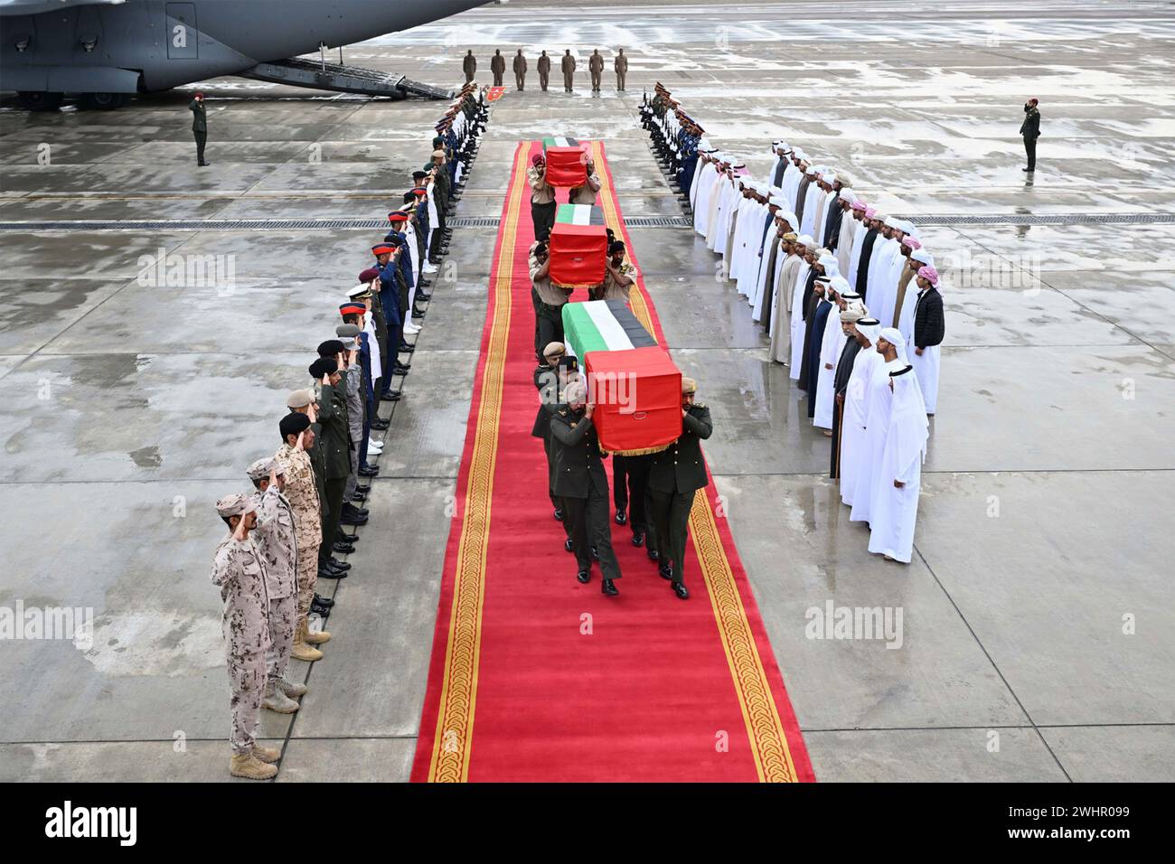 This photo released by Emirates News Agency, WAM, shows the confines of ...