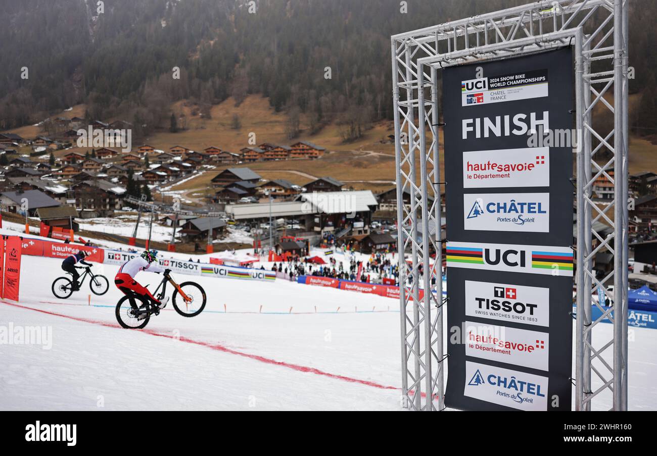 Chatel, France. 11th Feb, 2024. Picture by Alex Whitehead/SWpix.com ...