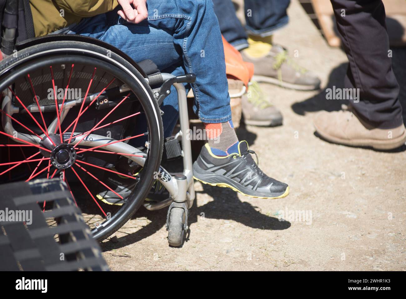Foot injury after an accident Stock Photo - Alamy