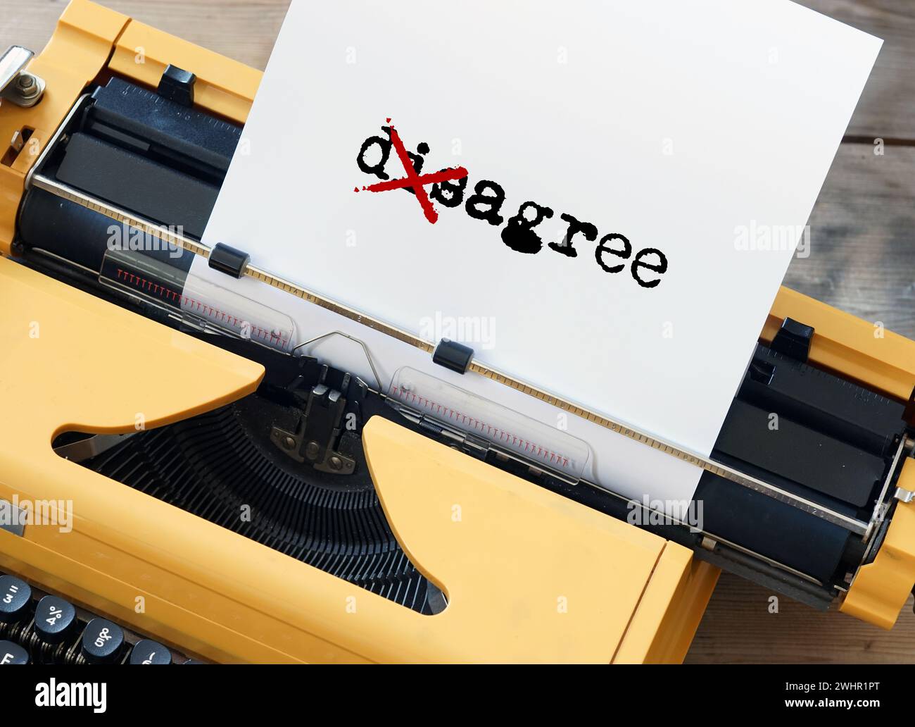 Crossed out words hi-res stock photography and images - Alamy