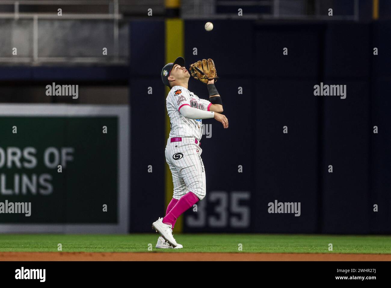 MIAMI, FLORIDA - FEBRUARY 1: Irving Lopez of Naranjeros of Mexico ...