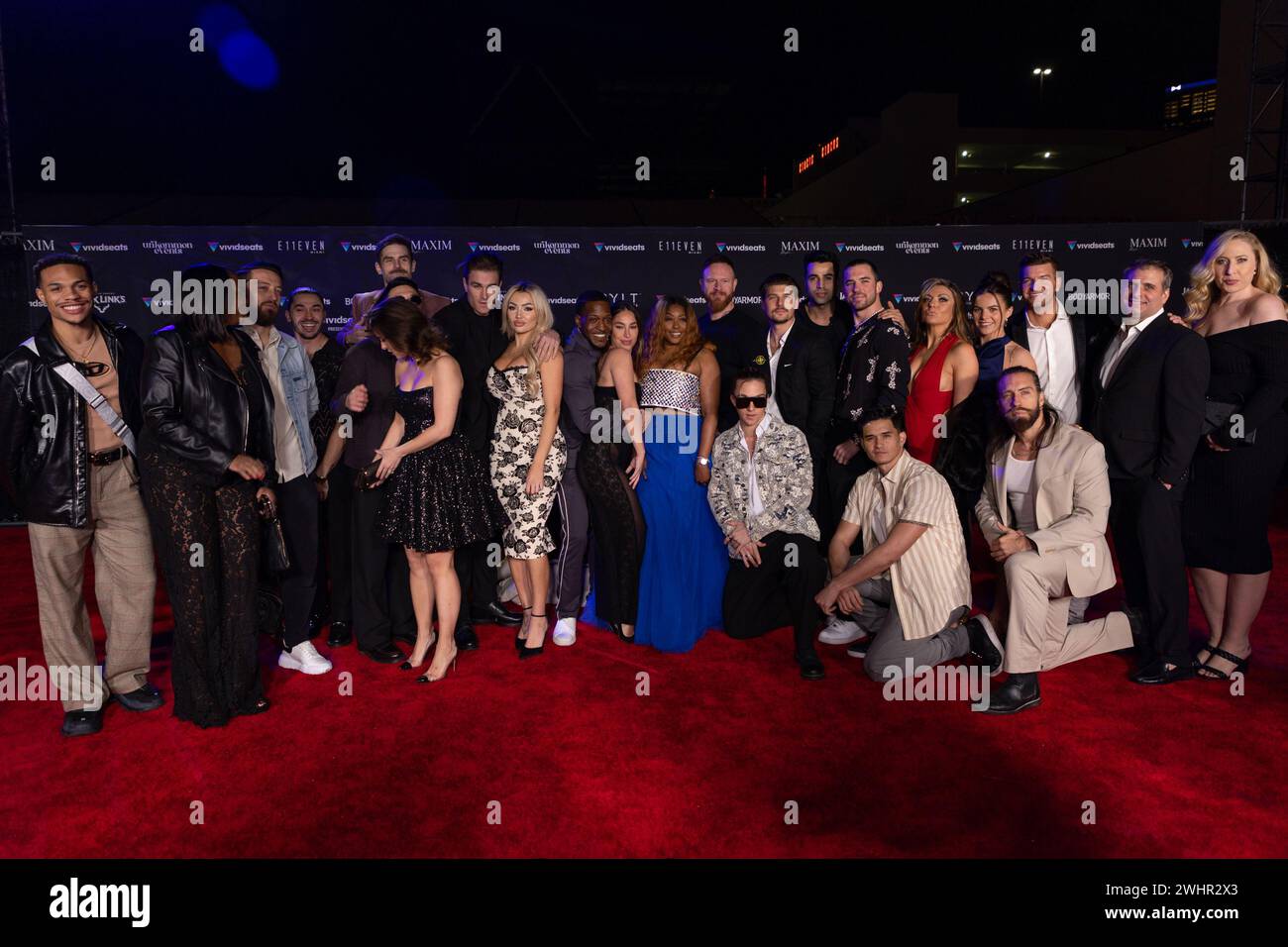 Las Vegas, NV, USA. 10th Feb, 2024. Cast of Magic Mike pictured at the ...