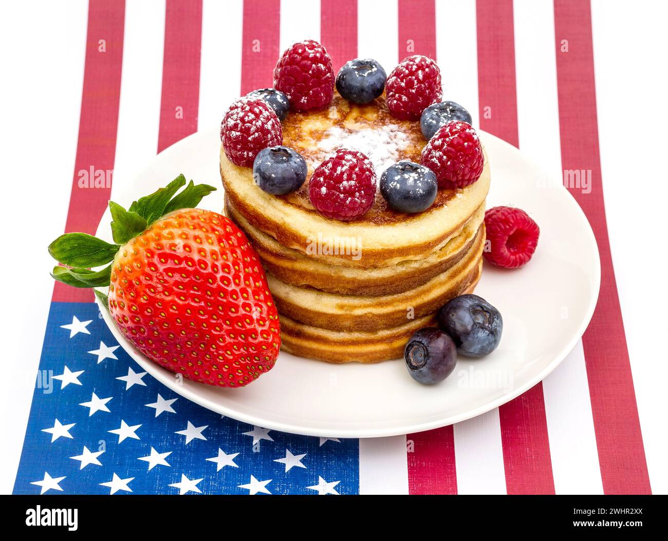 Pancakes american flag hi-res stock photography and images - Alamy
