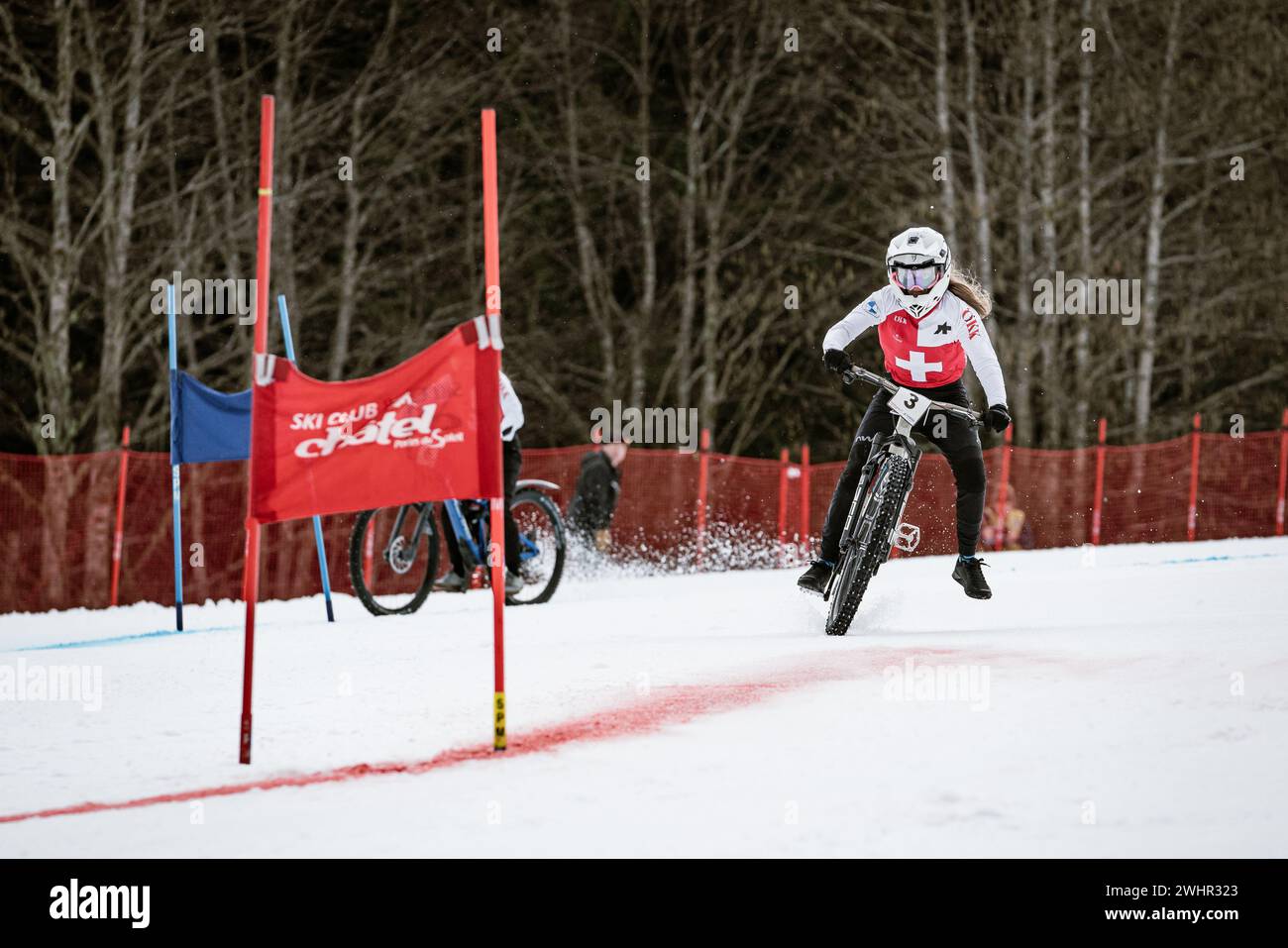 Lisa BAUMANN of Switzerland 1st place in the Women Elite Dual Slalom ...