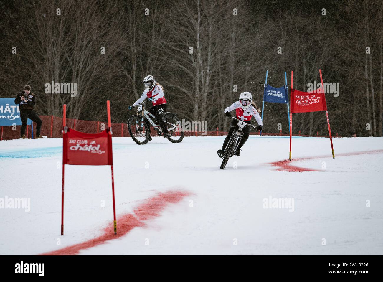 Lisa BAUMANN of Switzerland 1st place in the Women Elite Dual Slalom ...