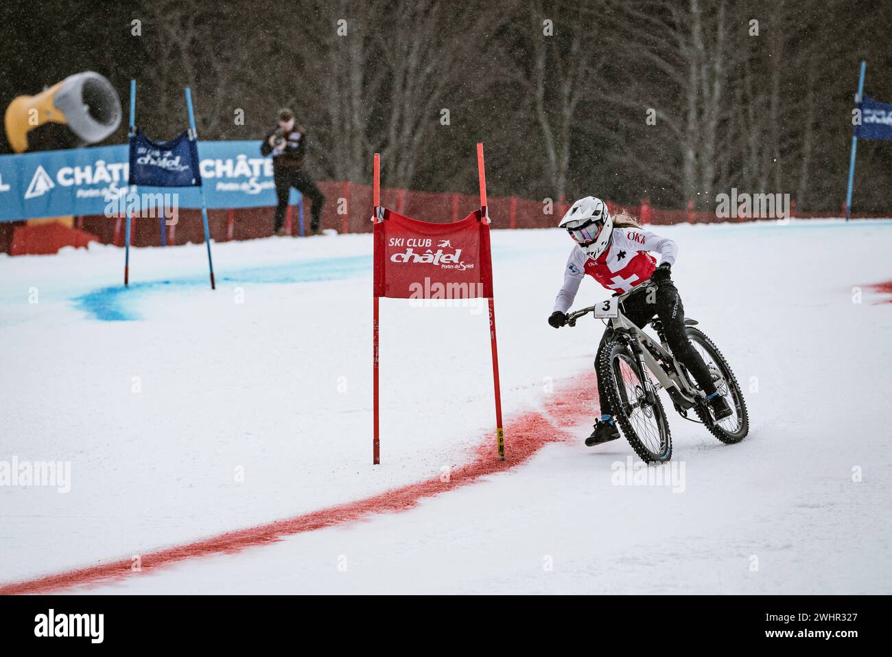 Lisa BAUMANN of Switzerland 1st place in the Women Elite Dual Slalom ...