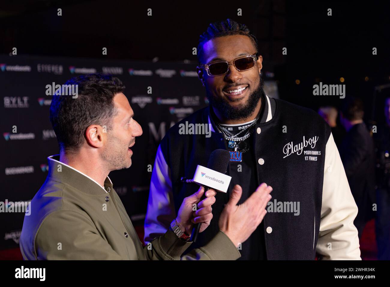 Las Vegas, NV, USA. 10th Feb, 2024. Kayvon Thibodeaux pictured at the ...