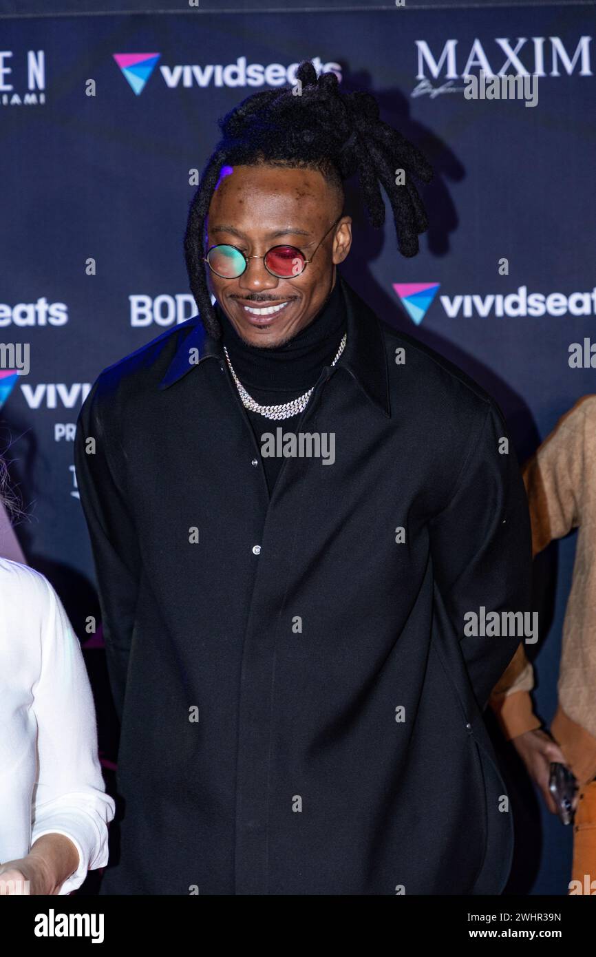 Las Vegas, NV, USA. 10th Feb, 2024. Brandon Marshall pictured at the ...