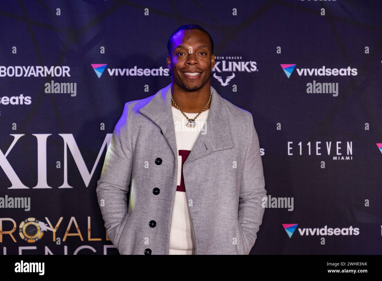Las Vegas, NV, USA. 10th Feb, 2024. Brandon Marshall pictured at the ...