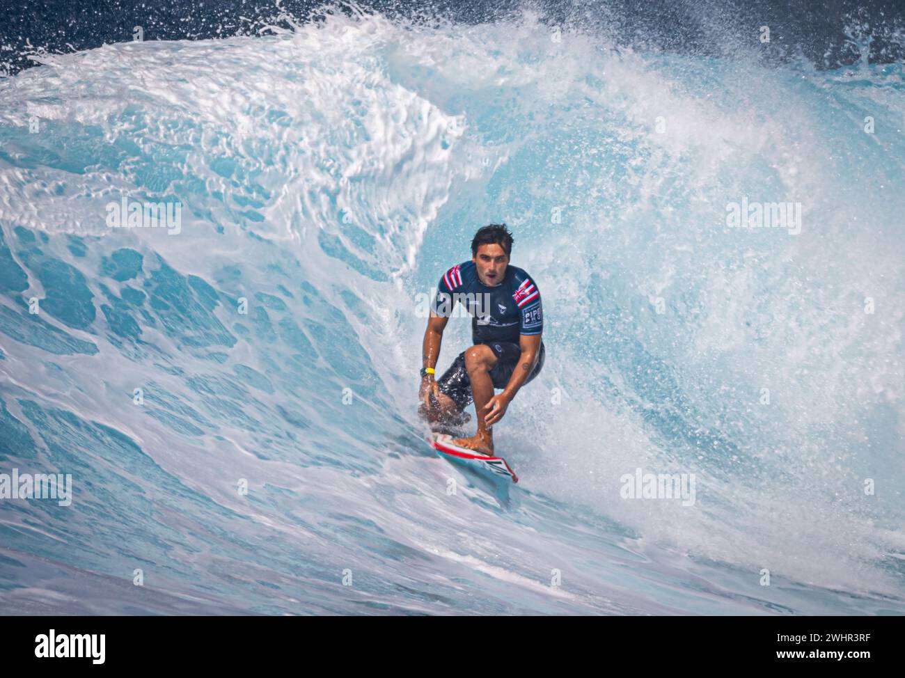 Haleiwa, HI, USA. 10th Feb, 2024. Mens Championship winner Barron ...