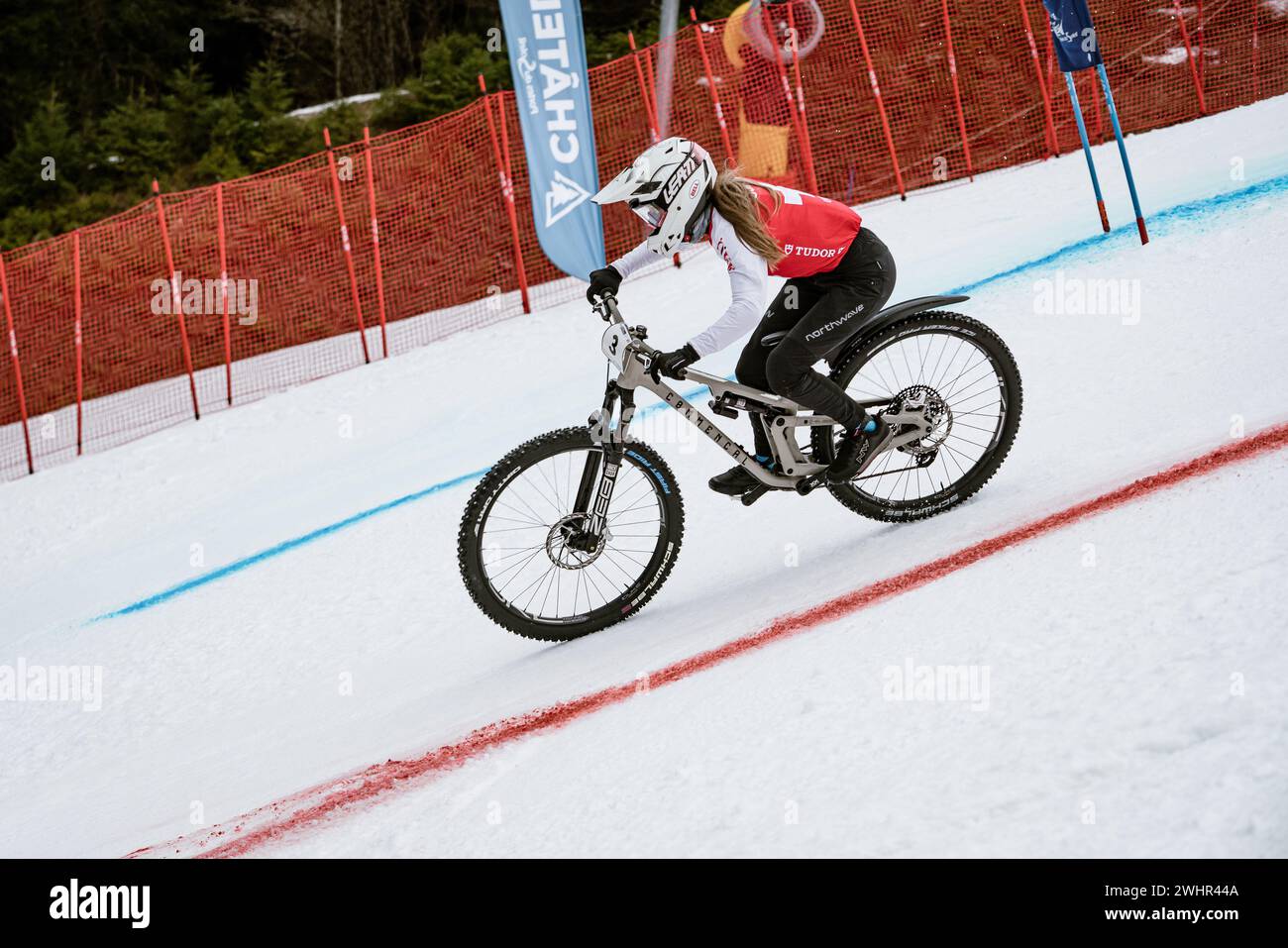 Lisa BAUMANN of Switzerland 1st place in the Women Elite Dual Slalom ...