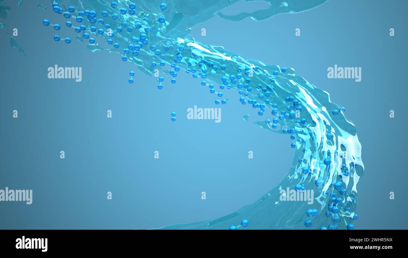 H2 Hydrogen Molecules Liquid Stock Photo - Alamy